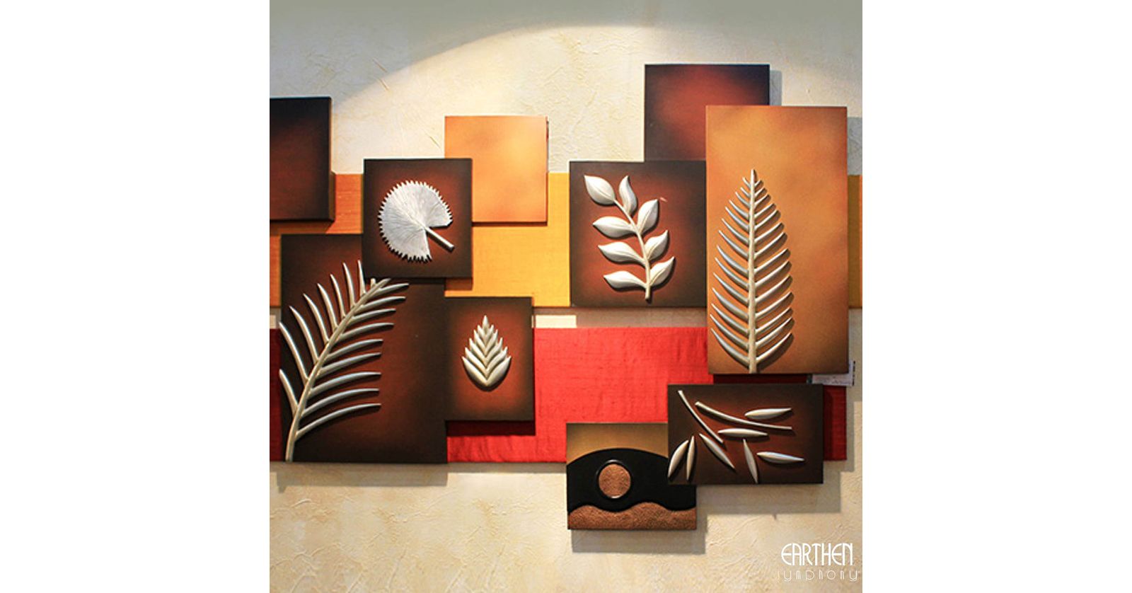 Horizontal Compositions - Brown Horizontal Wall Decor | Earthen Symphony