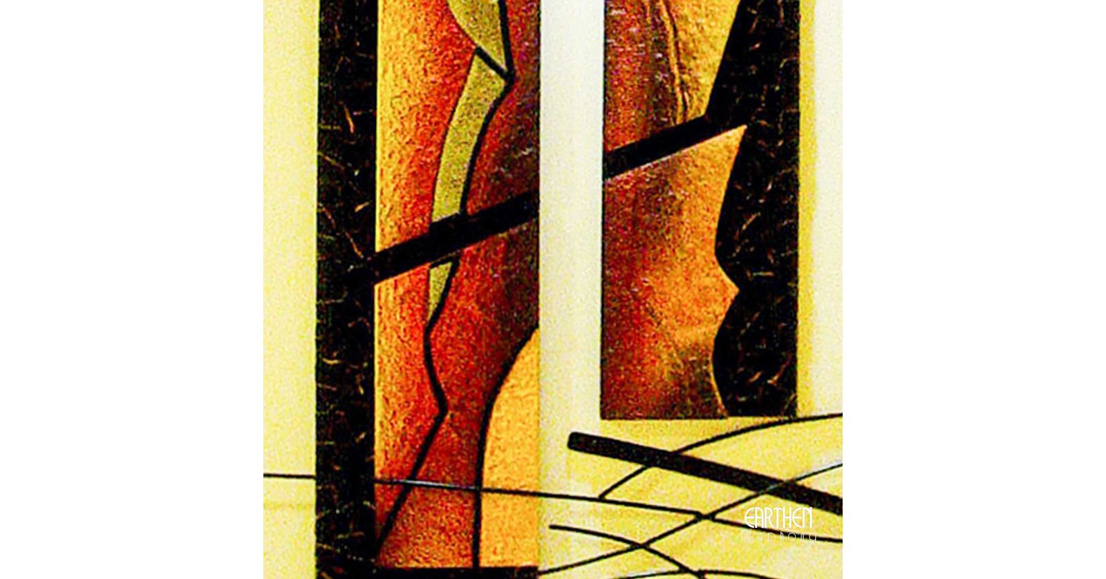 Textured Abstraction | Sectioned Shades Wall Art by Earthen Symphony